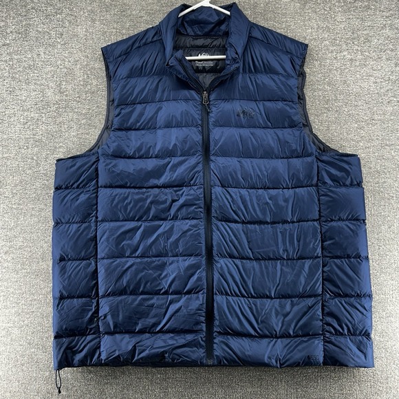 REI | Jackets & Coats | Rei Co Op Puffer Vest Men Size Xxl Blue 65 Down ...